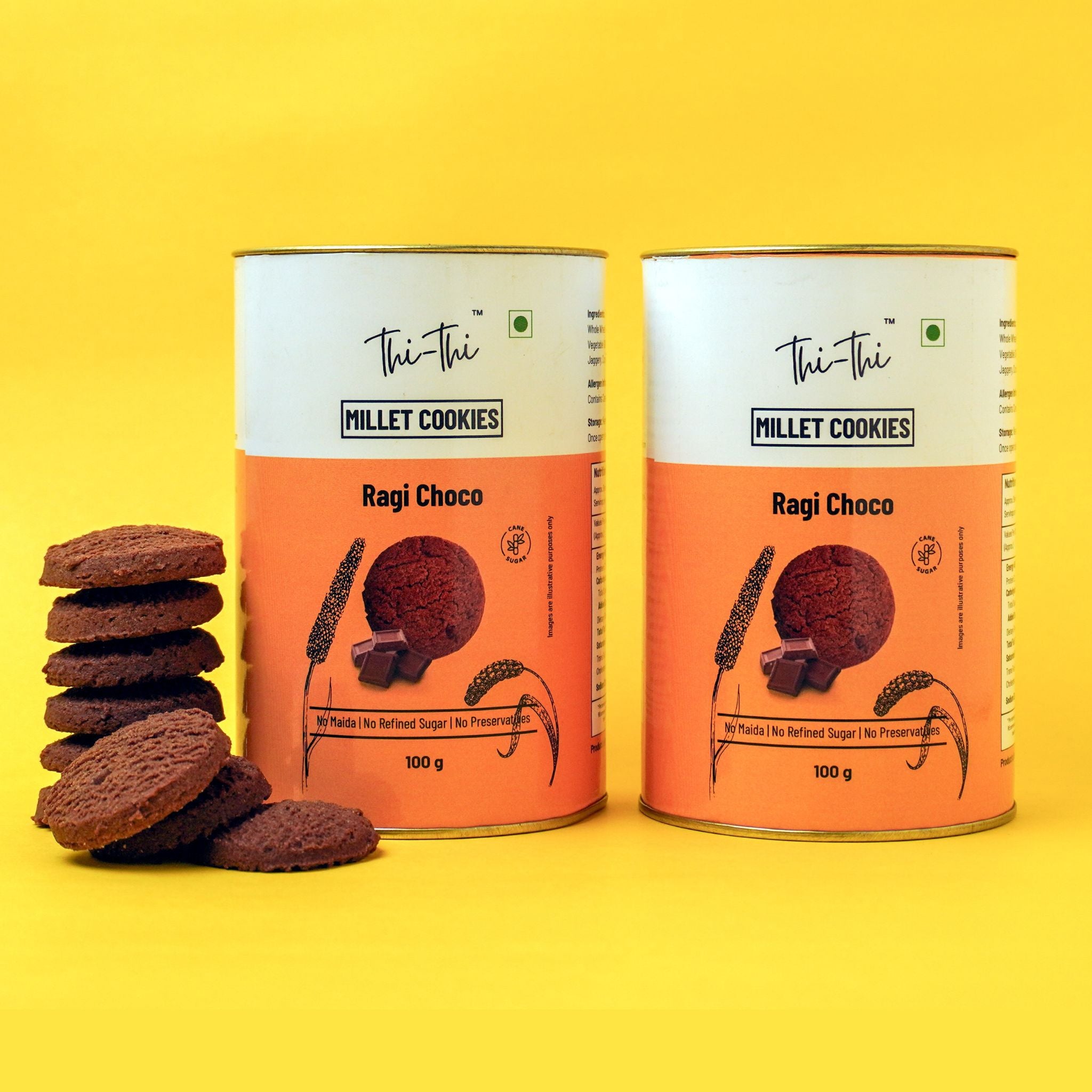 Ragi Choco Cookies (Pack of 2) – Thi-Thi